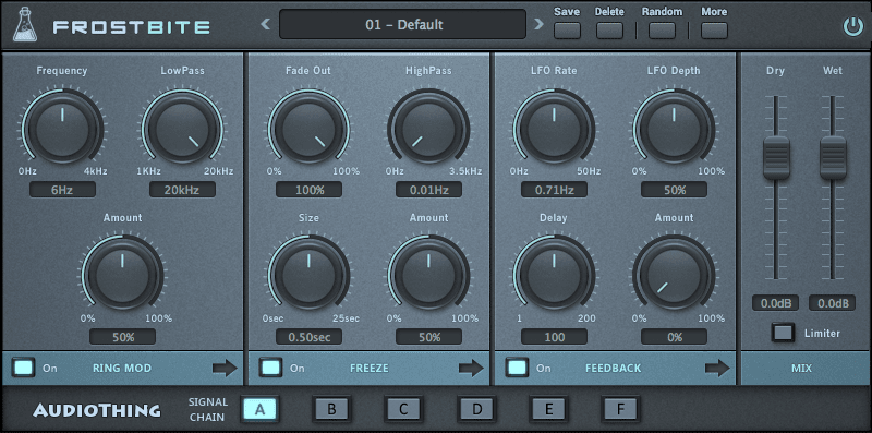 Frostbite - Multi-Effect Freeze Plugin (VST, AU, AAX) AudioThing