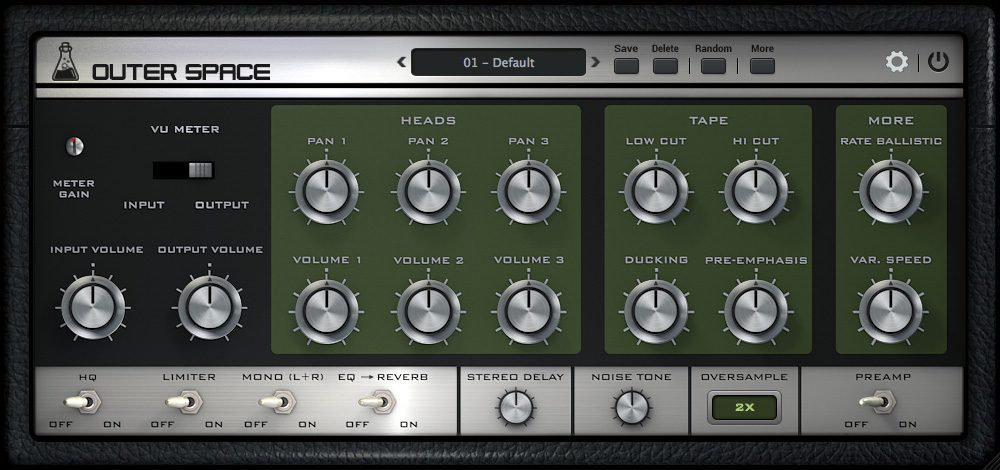 Outer Space - Vintage Tape Echo Plugin (VST, AU, AAX) - AudioThing