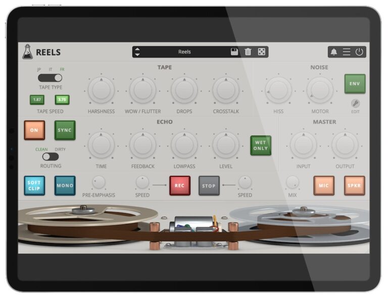 Reels - Analog Tape Plugin with Echo and Tape Stop Effect (VST, AU, AAX)