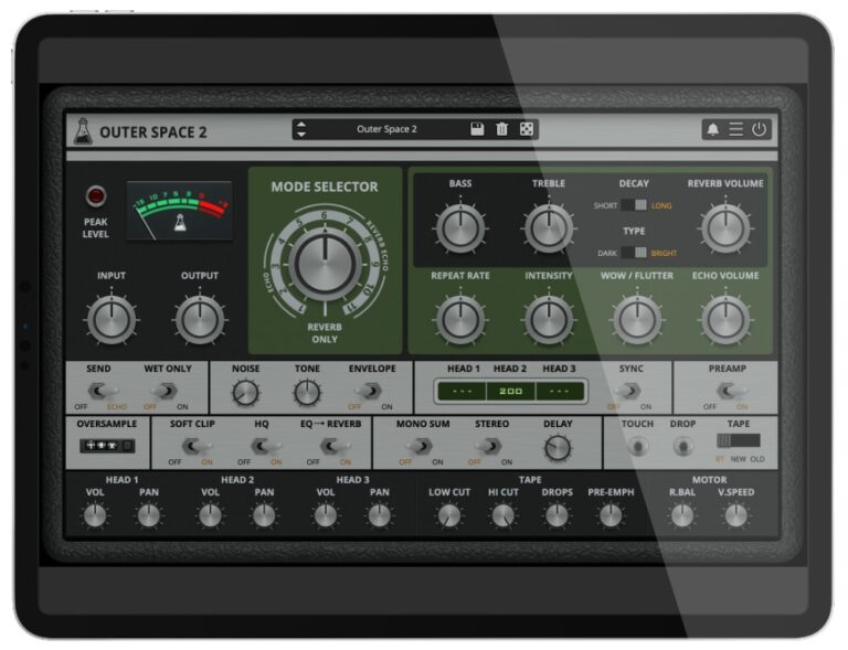 Outer Space - Vintage Tape Echo Plugin (VST, AU, AAX) - AudioThing