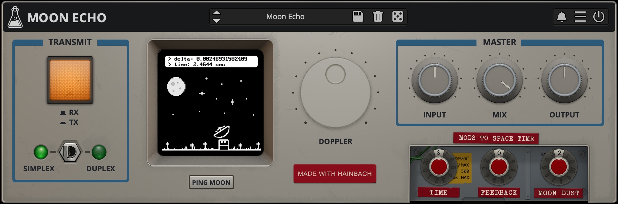 Moon Echo - Moon Bounce and Experimental Delay - Hainbach